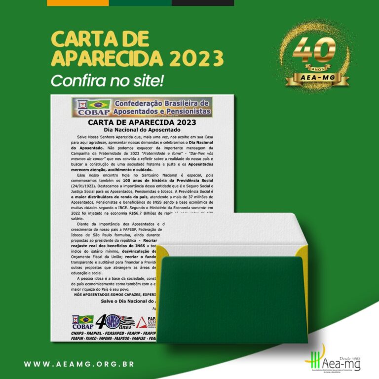 AEA 40 ANOS: confira a Carta de Aparecida 2023 - AEA MG